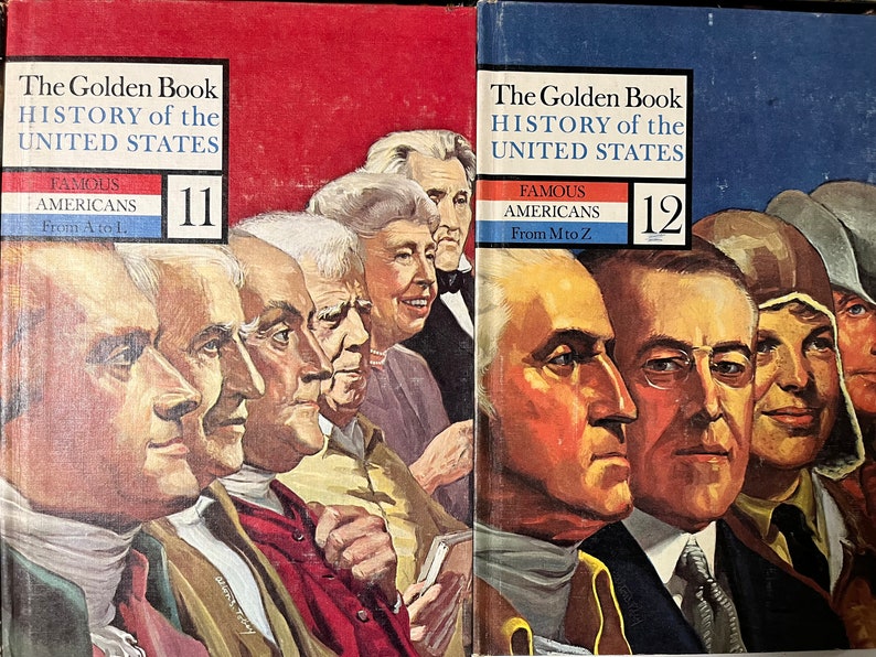 Complete Set Vintage History Books the Golden Book History of the ...