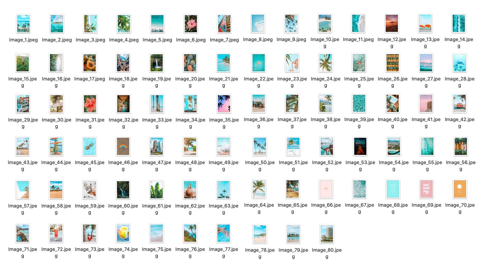 Beach Photo Collage Kit 80PCS - Etsy