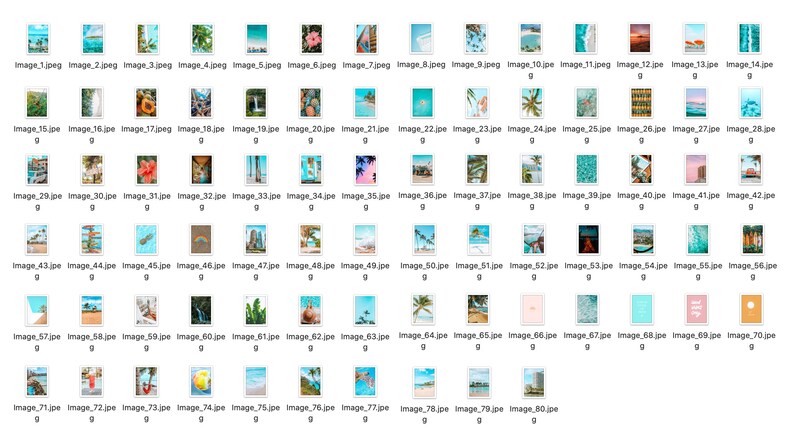 Beach Photo Collage Kit 80PCS - Etsy