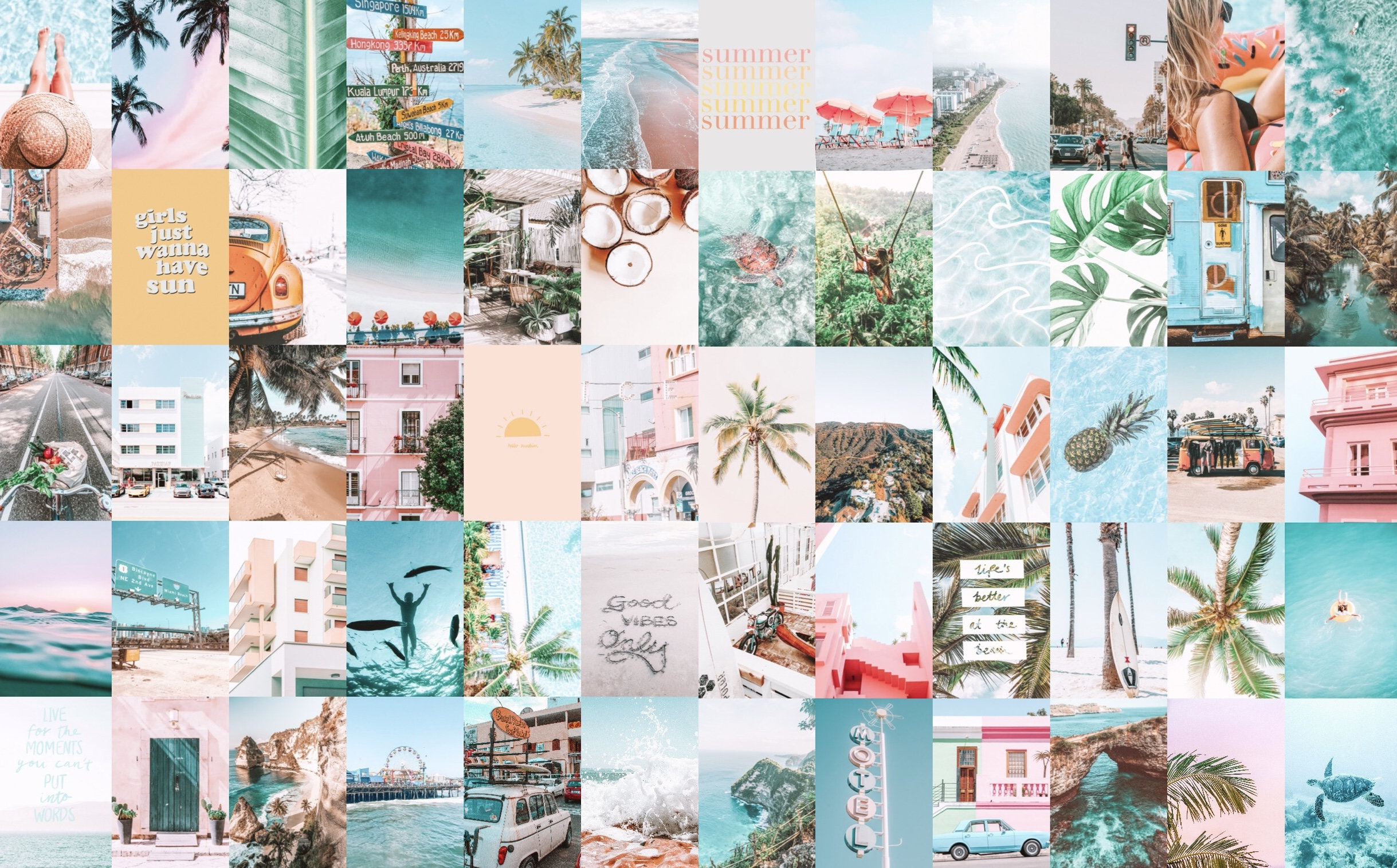 Beach Photo Collage Kit 80PCS - Etsy