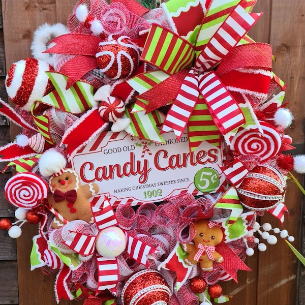 Gingerbread Wreath - Etsy UK