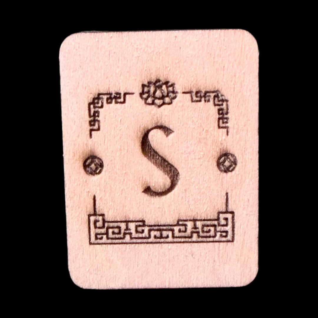 Lotus Monogram - Handcrafted Custom Engraved Wooden Mahjong Tiles - Etsy
