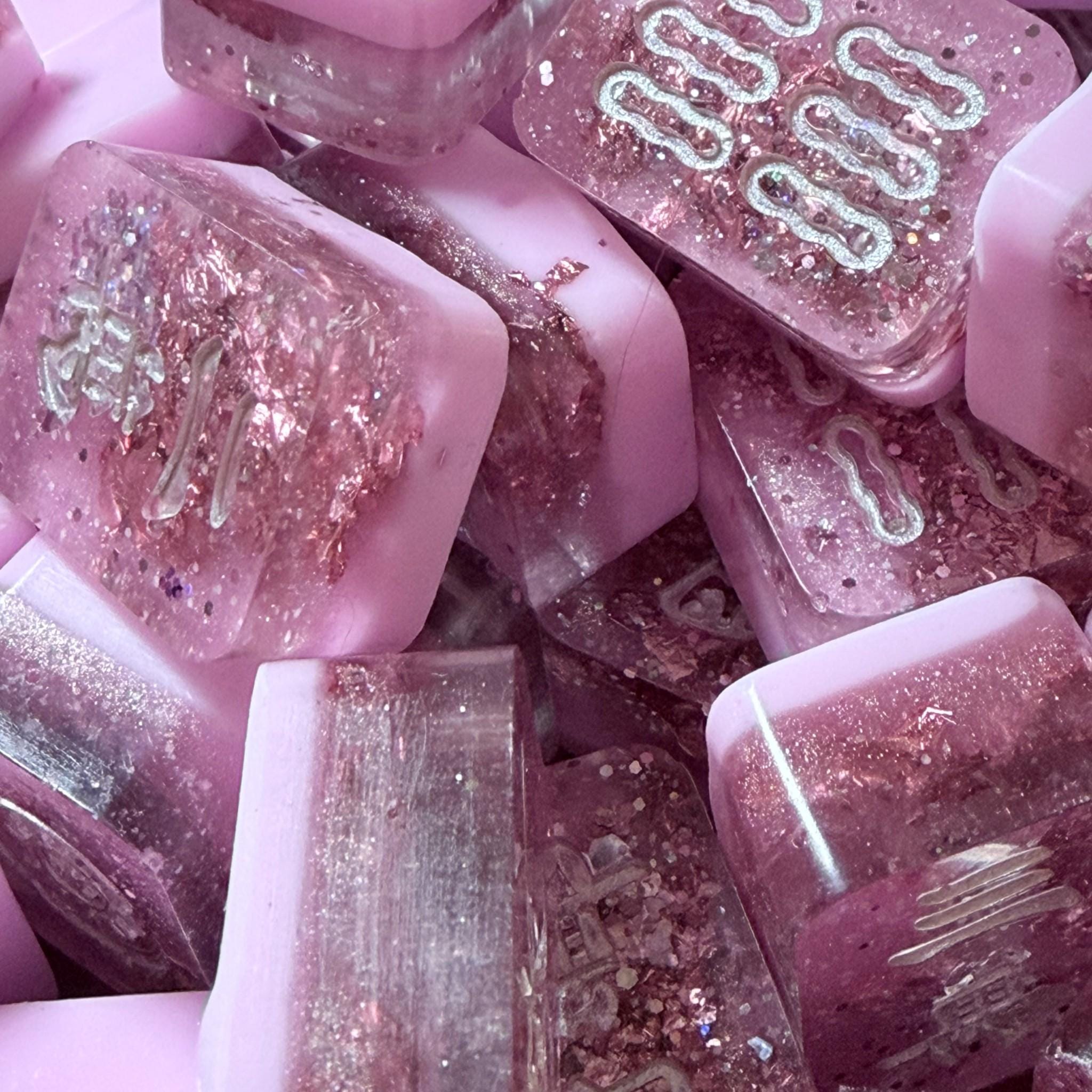 Breast Cancer Awareness Mahjong Set: Pink Resin Riichi Tiles - Etsy