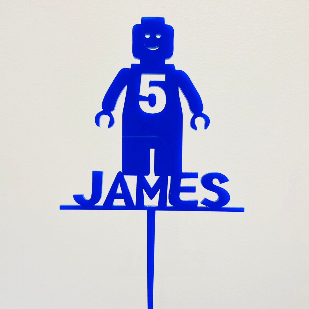 Lego Man Cake Topper/cake Topper for Lego Fan/personalised Lego ...