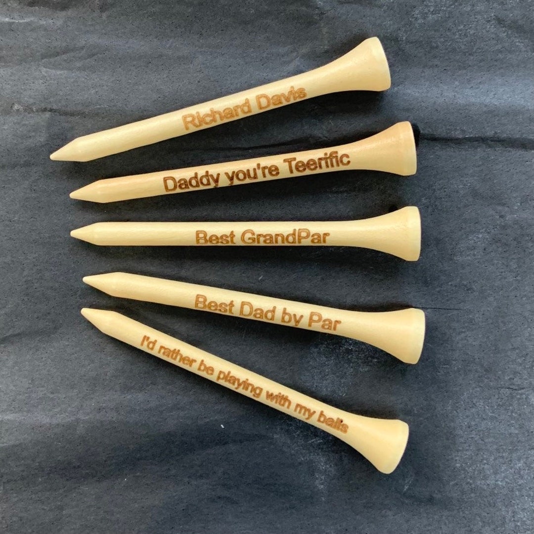 18 Personalised Golf Tees - Etsy