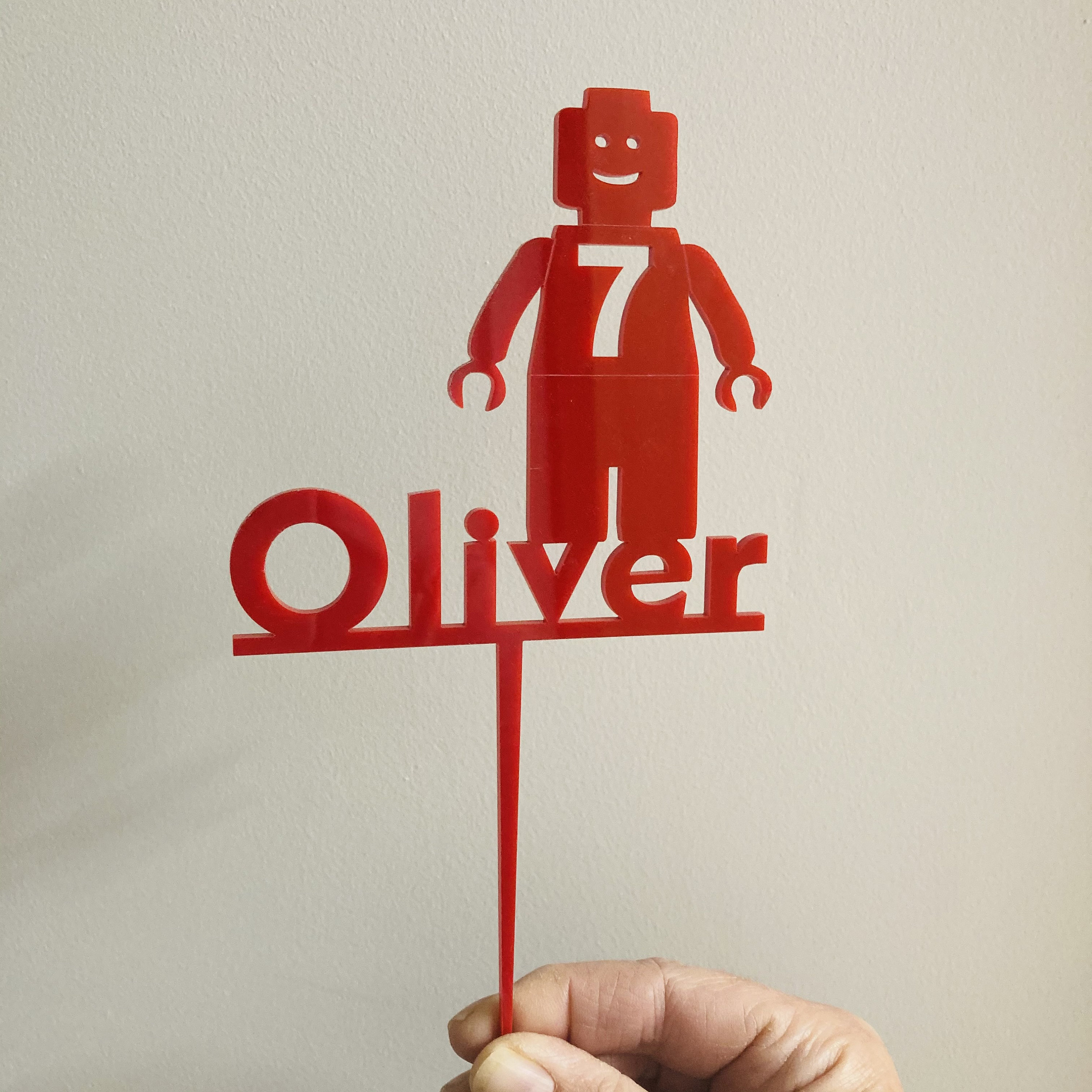 Lego Man Cake Topper / Cake Topper / Birthday Topper - Etsy UK