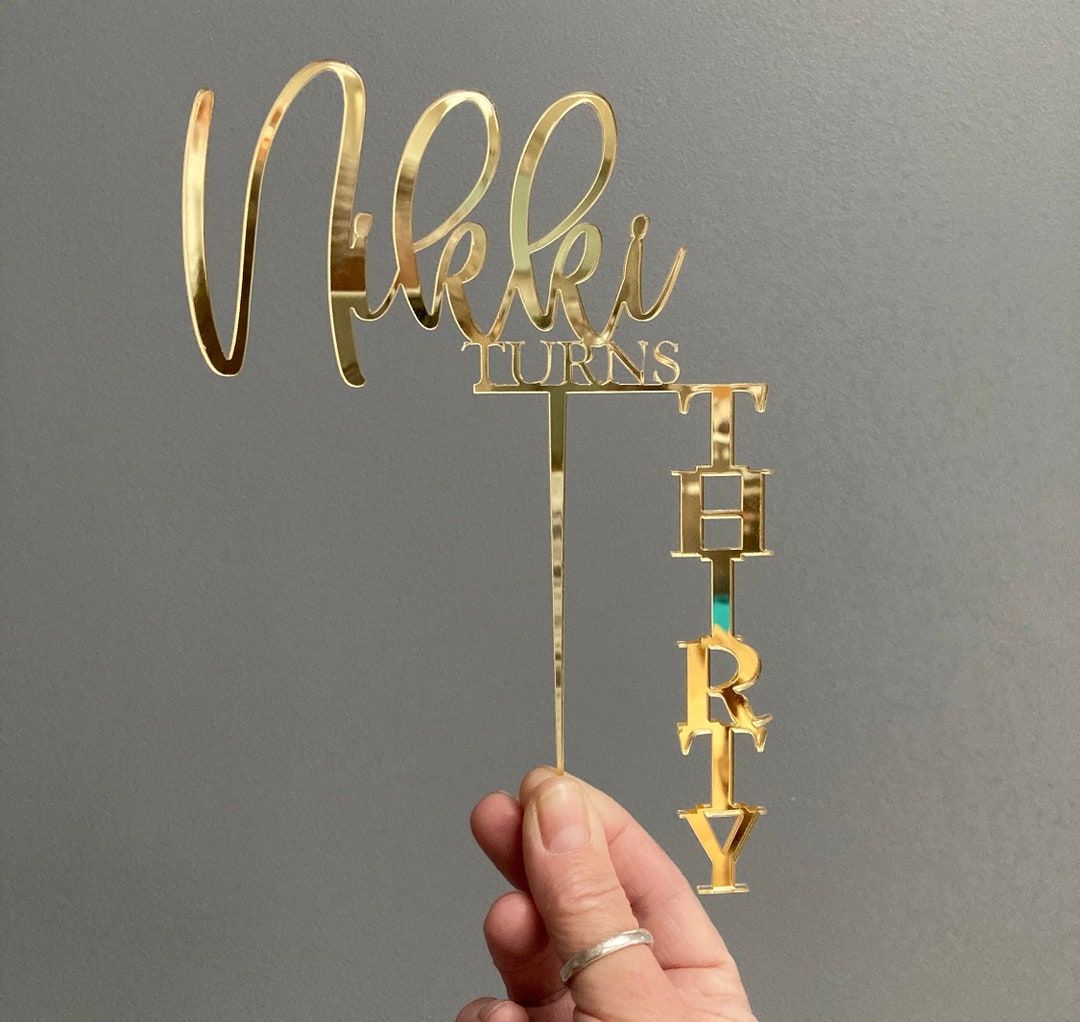 Side Cake Topper - Etsy