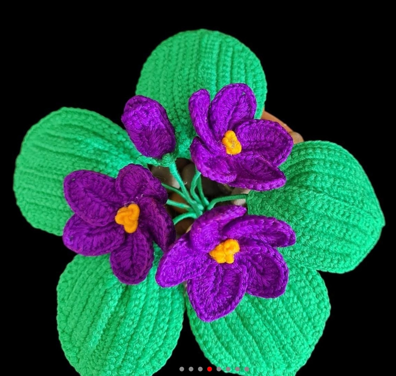 Easy Crochet African Violets Flower Pattern PDF DIY Crochet Floral ...