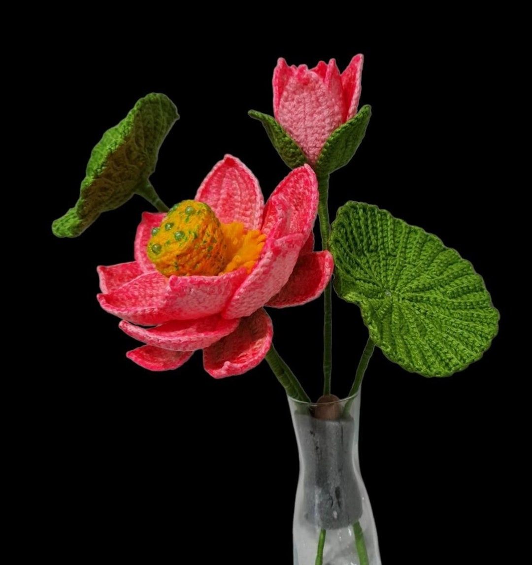 Easy Crochet Lotus Flower Pattern PDF | DIY Crochet Floral Decor With ...