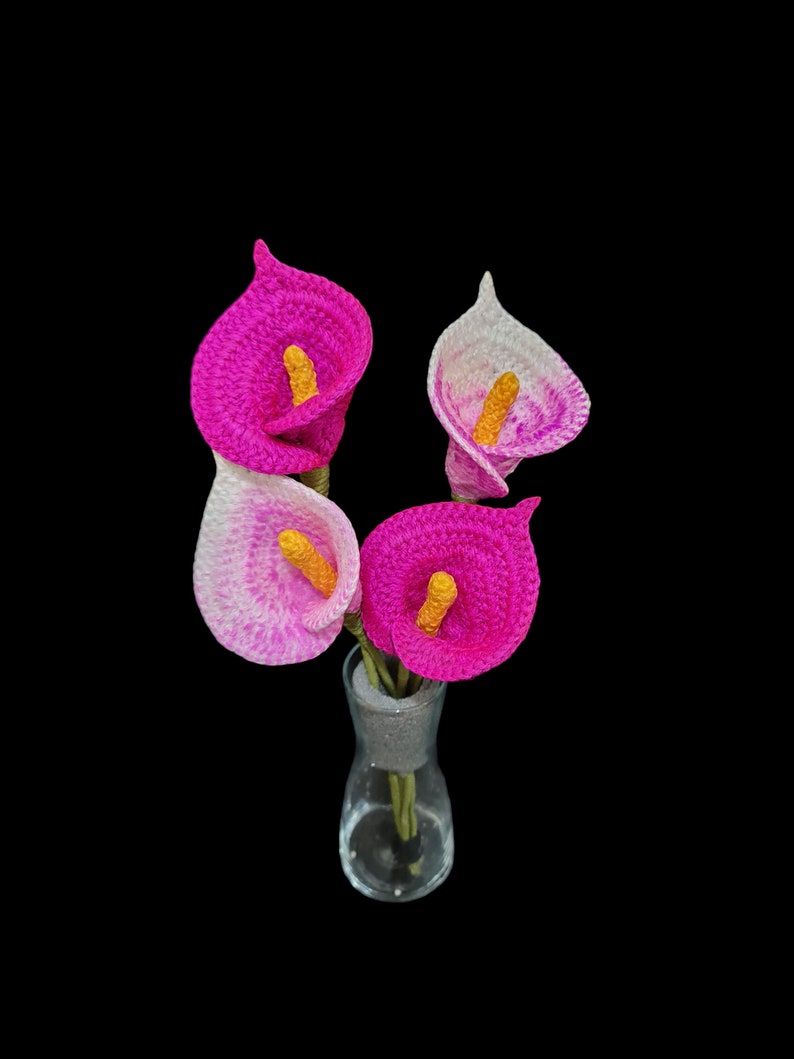 Easy Crochet Calla Lily Flower Pattern PDF | DIY Crochet Floral Decor ...