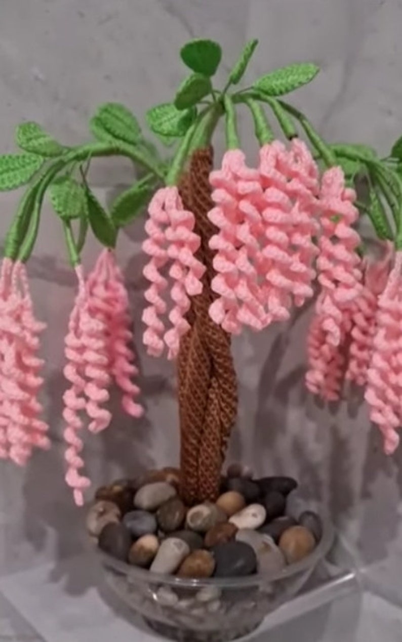 Easy Crochet Wisteria Tree Pattern | DIY Floral Decor (PDF Pattern) - Etsy