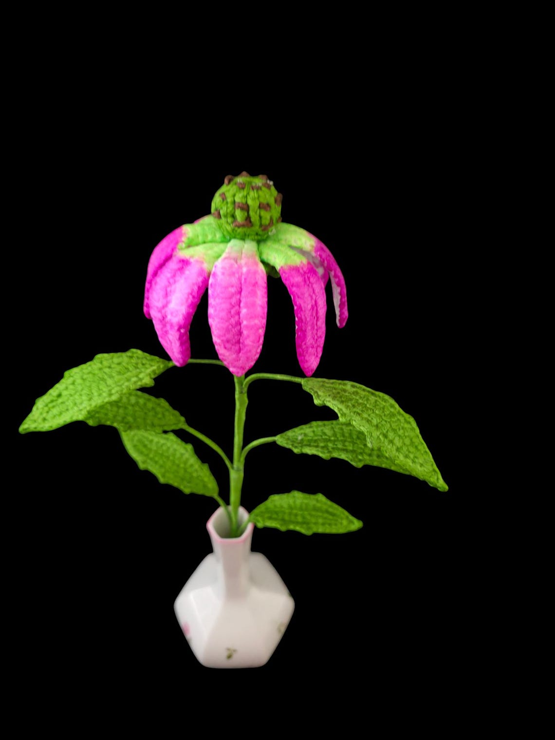 Easy Crochet Echinacea Pattern | Cone Flower Botanical Decor (PDF ...