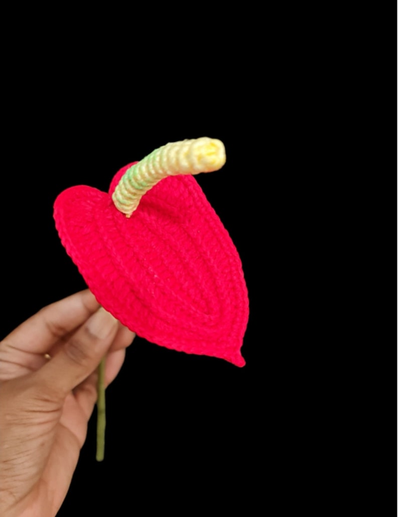 Easy Crochet Anthurium Flower Pattern | DIY Floral Decor (PDF Pattern ...