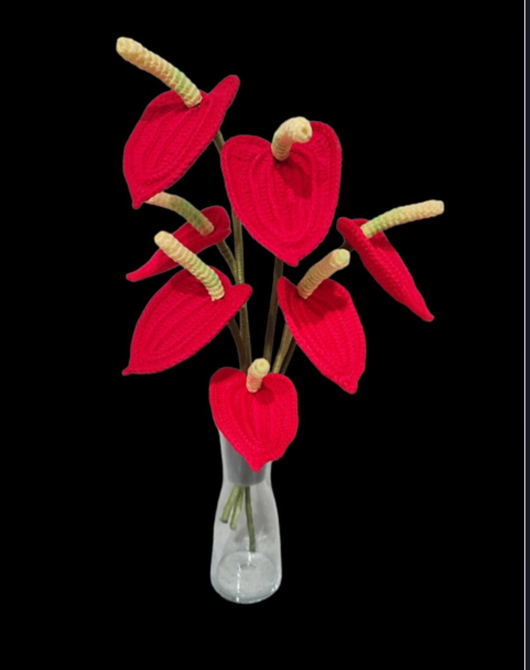 Easy Crochet Anthurium Flower Pattern | DIY Floral Decor (PDF Pattern ...