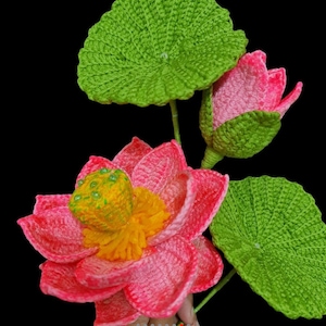 Easy Crochet Lotus Flower Pattern PDF | DIY Crochet Floral Decor With ...