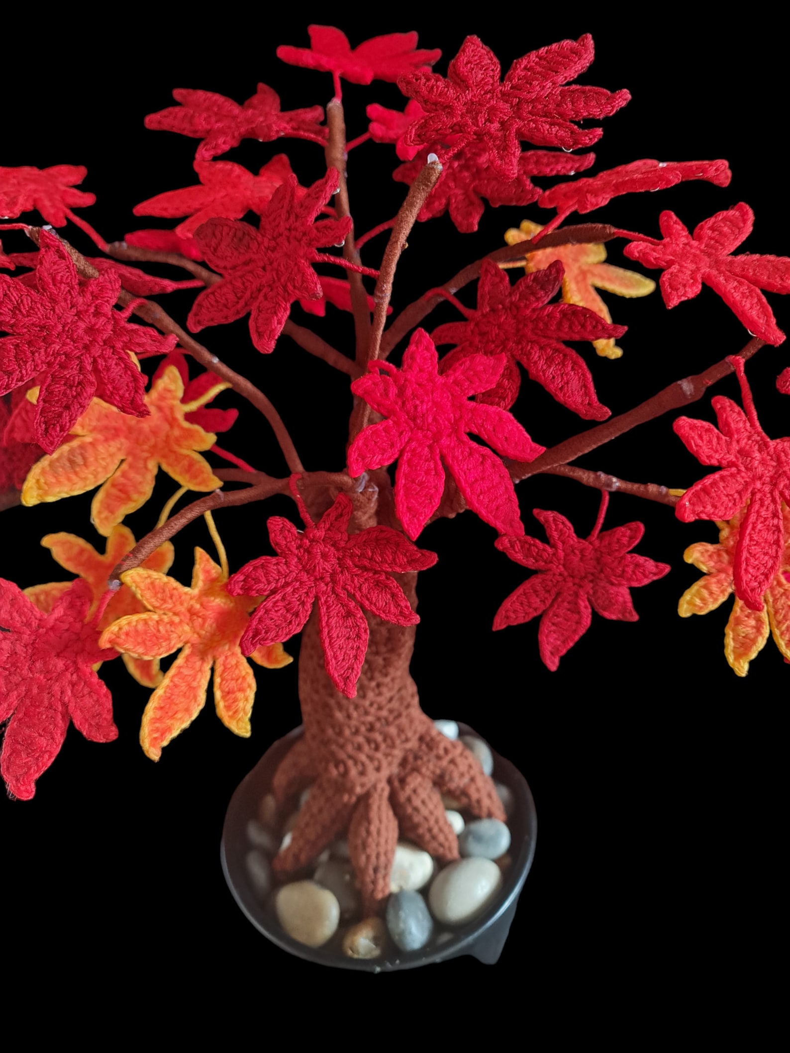 Easy Crochet Maple Tree Bonsai Pattern PDF | DIY Crochet Bonsai Decor ...