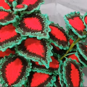 Easy Crochet Coleus Plant Pattern | DIY Leaf Decor (PDF Pattern) - Etsy