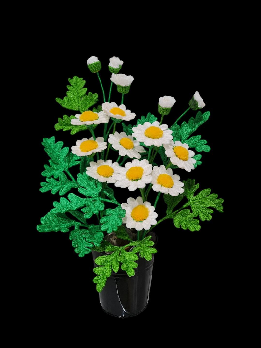 Easy Crochet Daisy Flowers Pattern PDF | DIY Crochet Floral Decor With ...