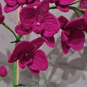 Easy Crochet Orchid Flower Pattern PDF | DIY Crochet Floral Decor With ...