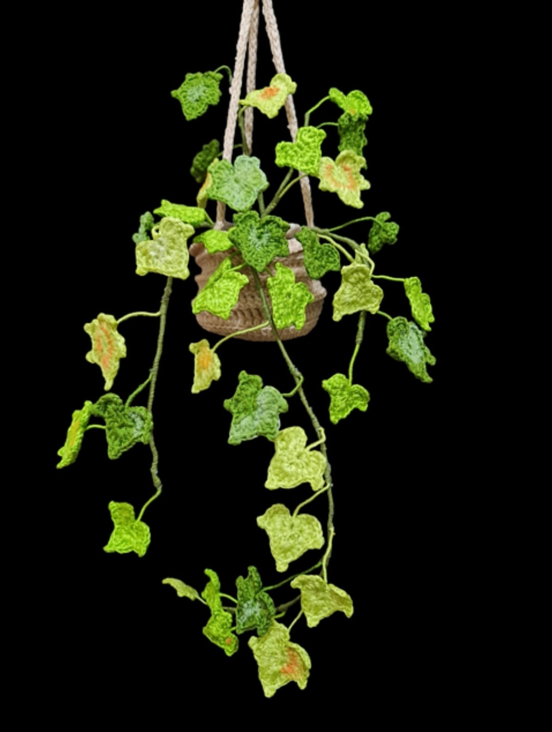 Easy Crochet Ivy Plant Pattern PDF | DIY Crochet Leaf Decor With Free ...