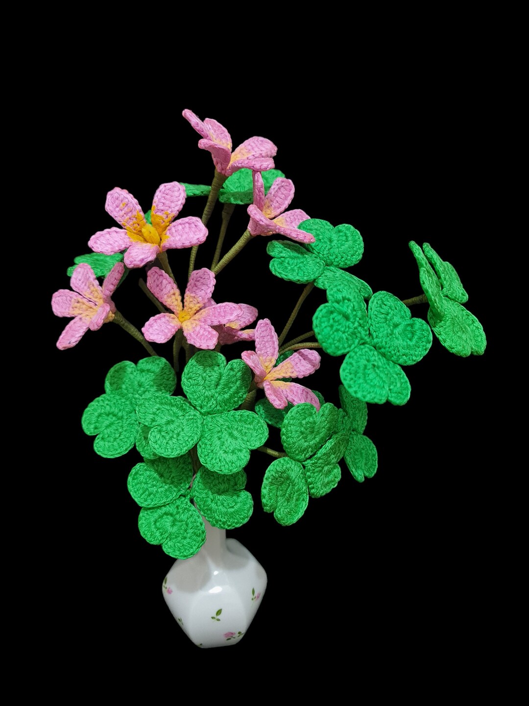 Easy Crochet Oxalis/shamrock Flower Pattern PDF | DIY Crochet Floral ...