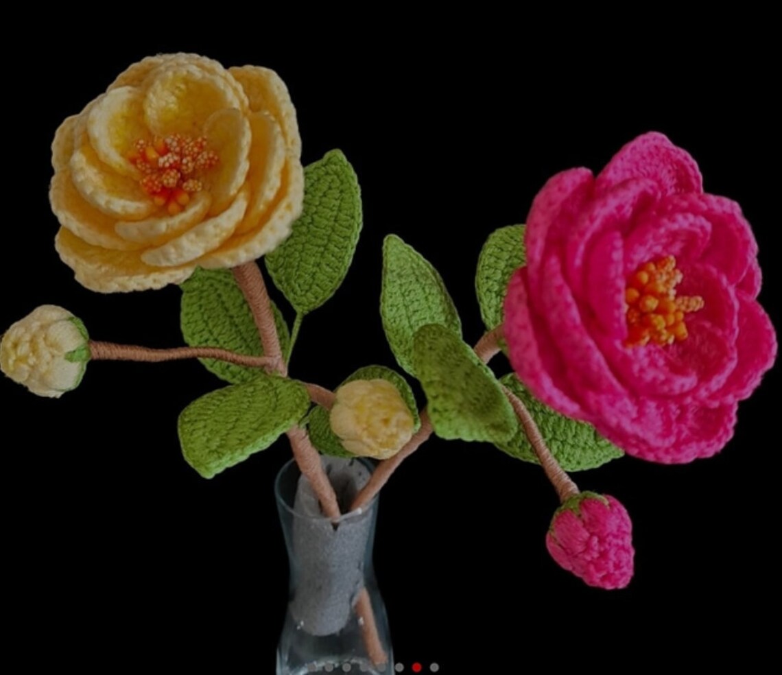 Easy Crochet Camellia Flower Pattern | DIY Floral Decor (PDF Pattern ...
