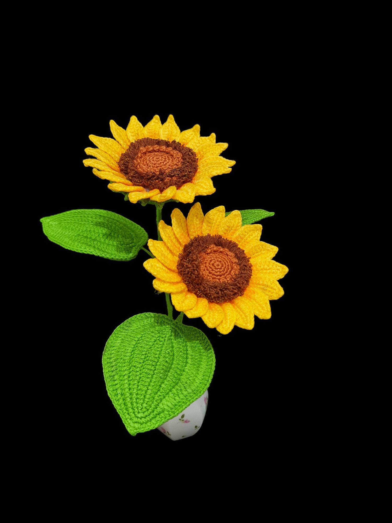 Easy Crochet Sunflower Pattern PDF DIY Crochet Floral Decor With Free ...