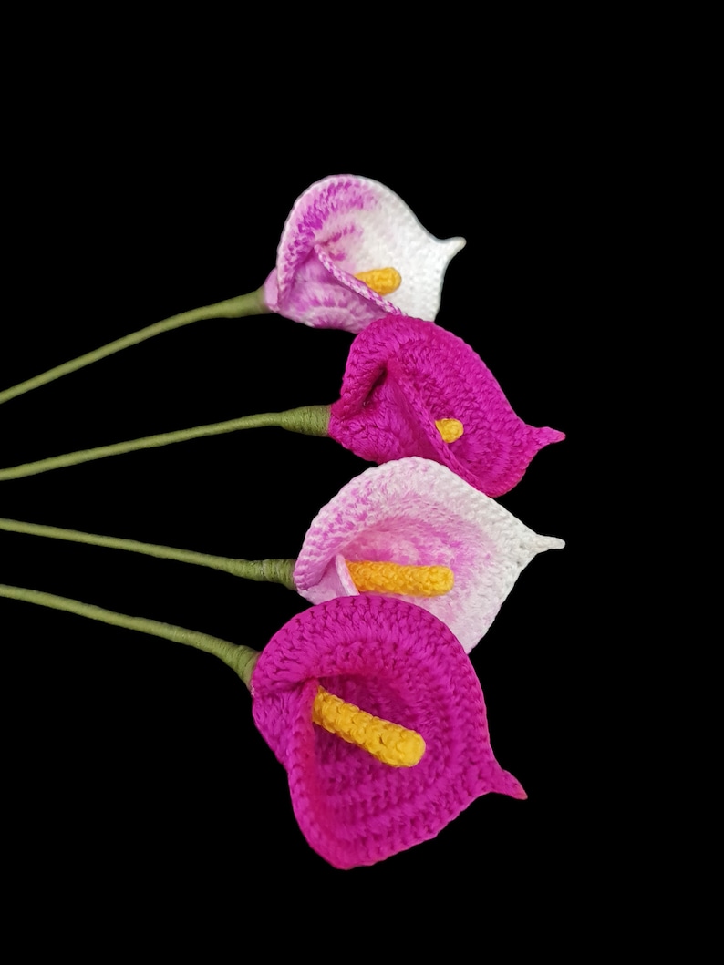 Easy Crochet Calla Lily Flower Pattern PDF | DIY Crochet Floral Decor ...