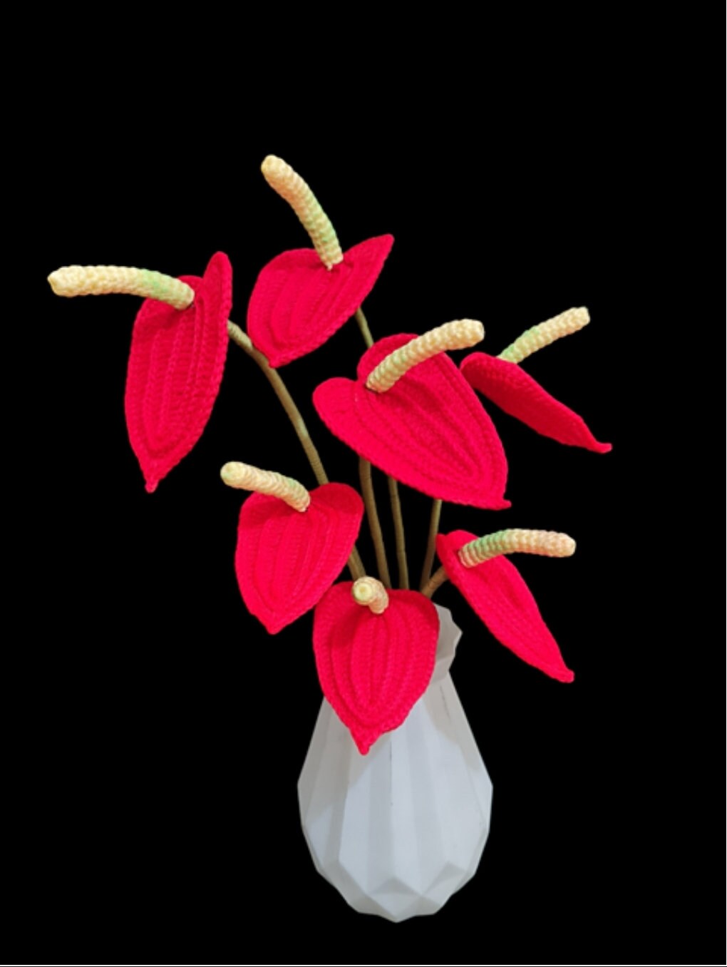 Easy Crochet Anthurium Flower Pattern | DIY Floral Decor (PDF Pattern ...