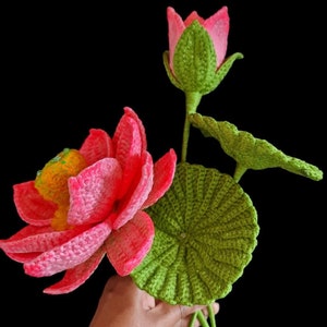 Easy Crochet Lotus Flower Pattern PDF | DIY Crochet Floral Decor With ...