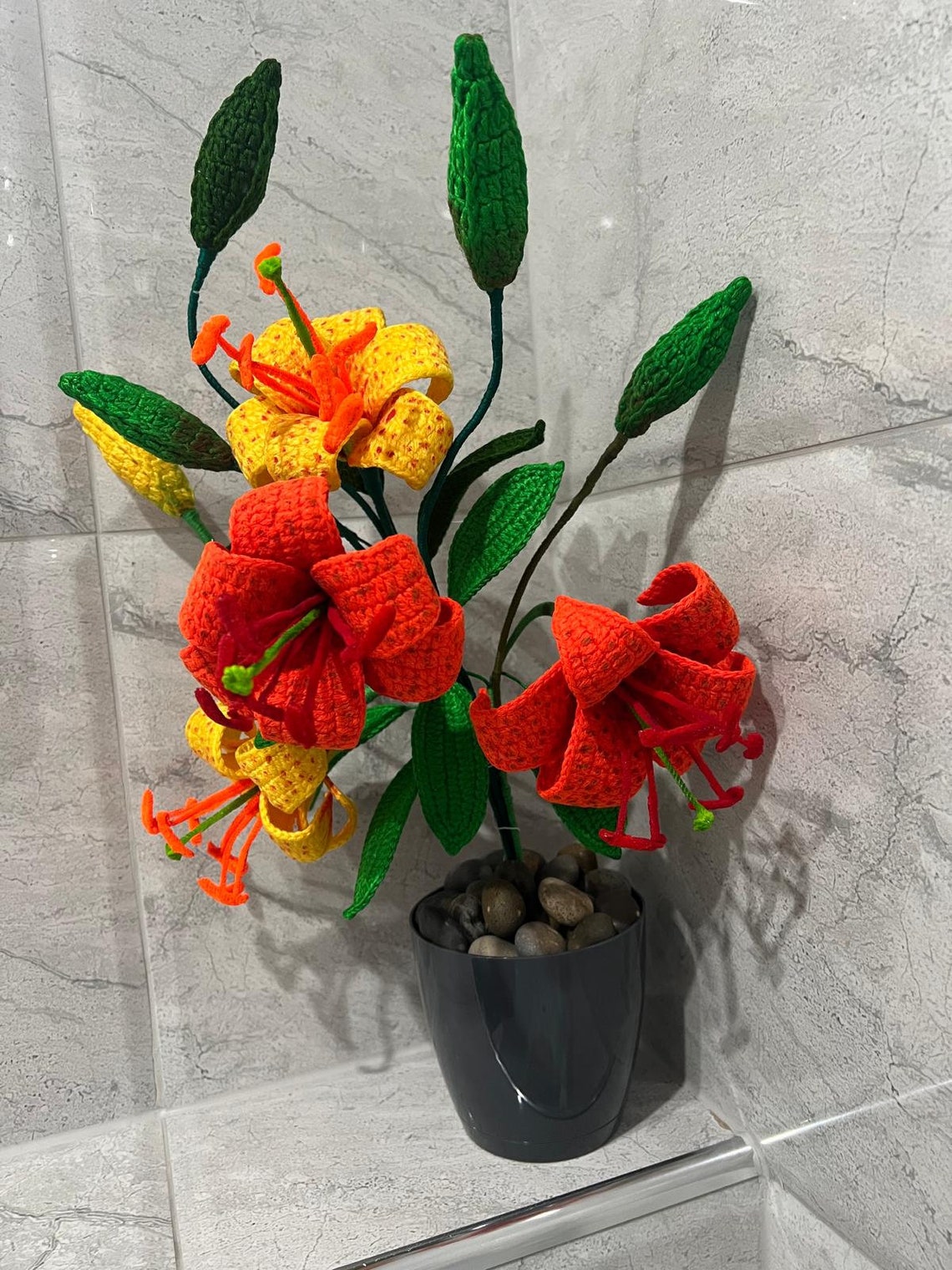Easy Crochet Tiger Lily Flower Pattern | DIY Floral Decor (PDF Pattern ...