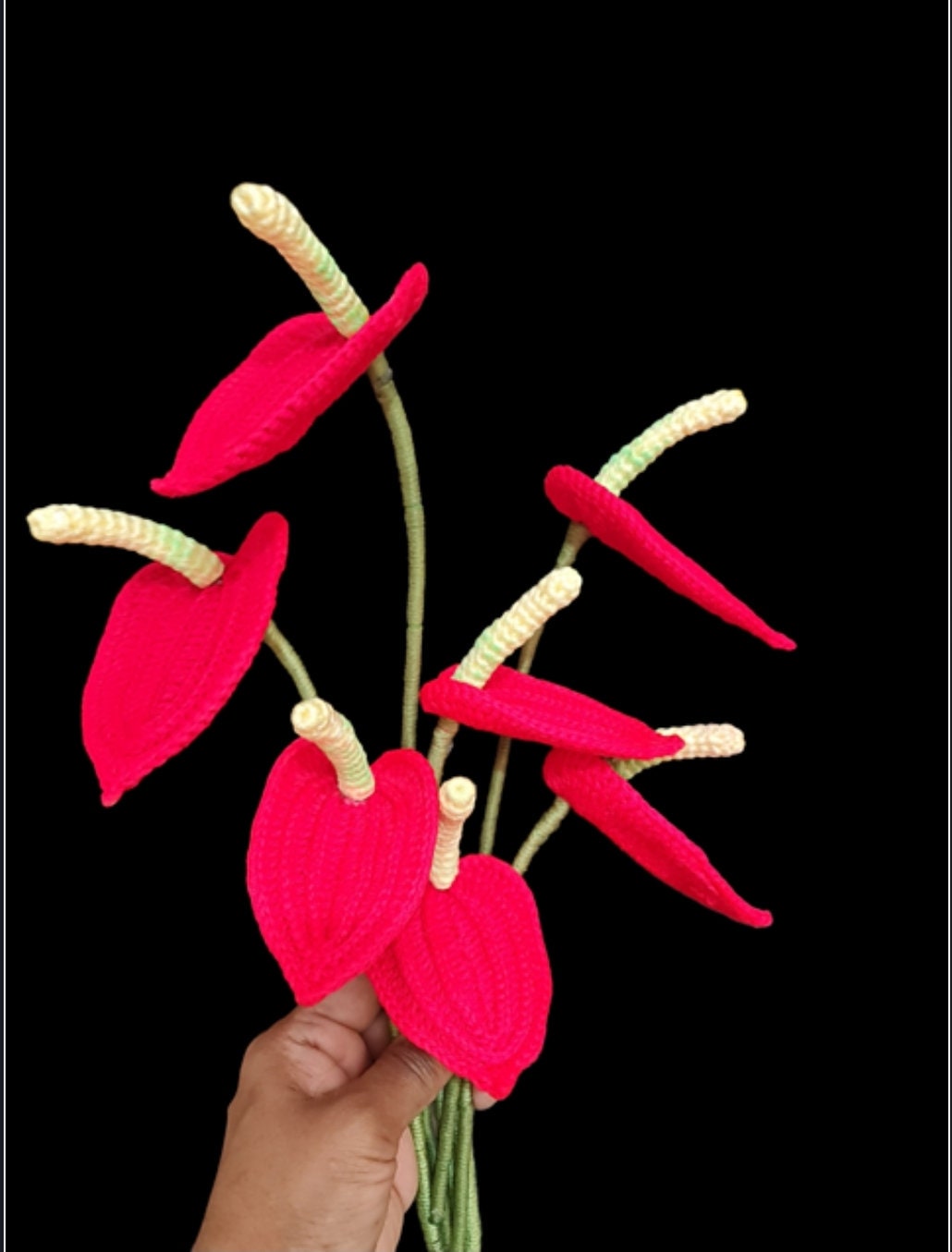 Easy Crochet Anthurium Flower Pattern | DIY Floral Decor (PDF Pattern ...