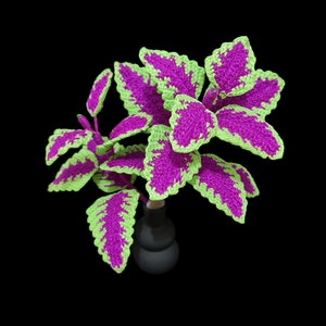 Easy Crochet Coleus Plant Pattern | DIY Leaf Decor (PDF Pattern) - Etsy