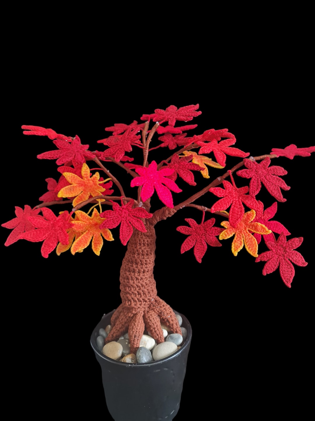 Easy Crochet Maple Tree Bonsai Pattern PDF | DIY Crochet Bonsai Decor ...