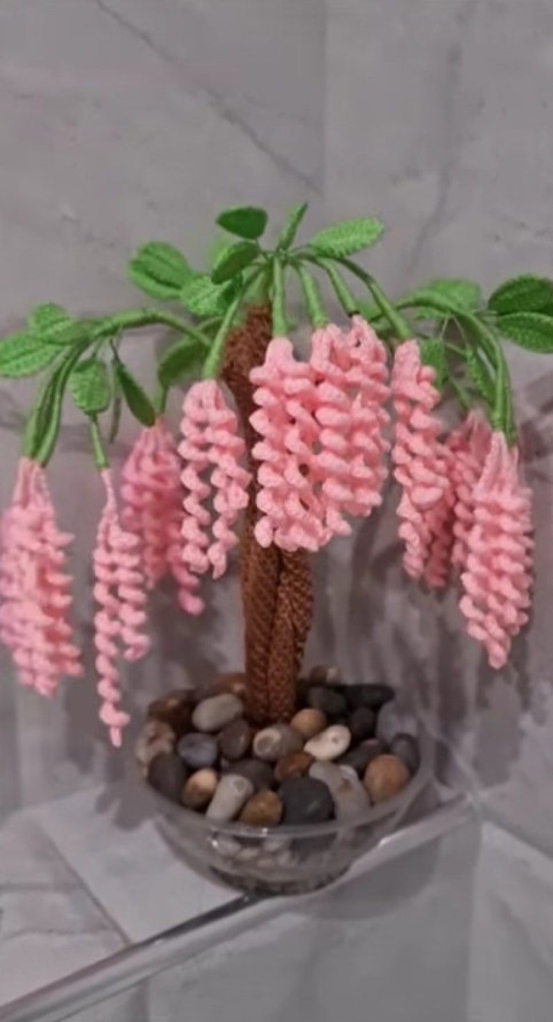 Easy Crochet Wisteria Tree Pattern | DIY Floral Decor (PDF Pattern) - Etsy