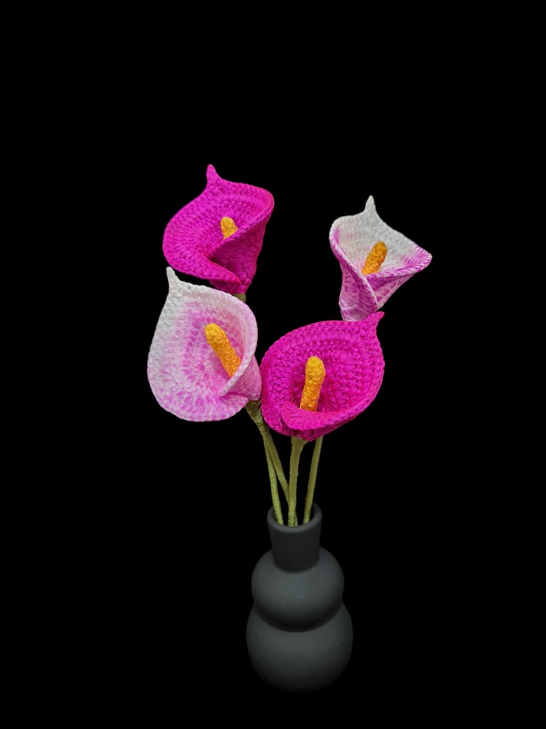 Easy Crochet Calla Lily Flower Pattern PDF | DIY Crochet Floral Decor ...