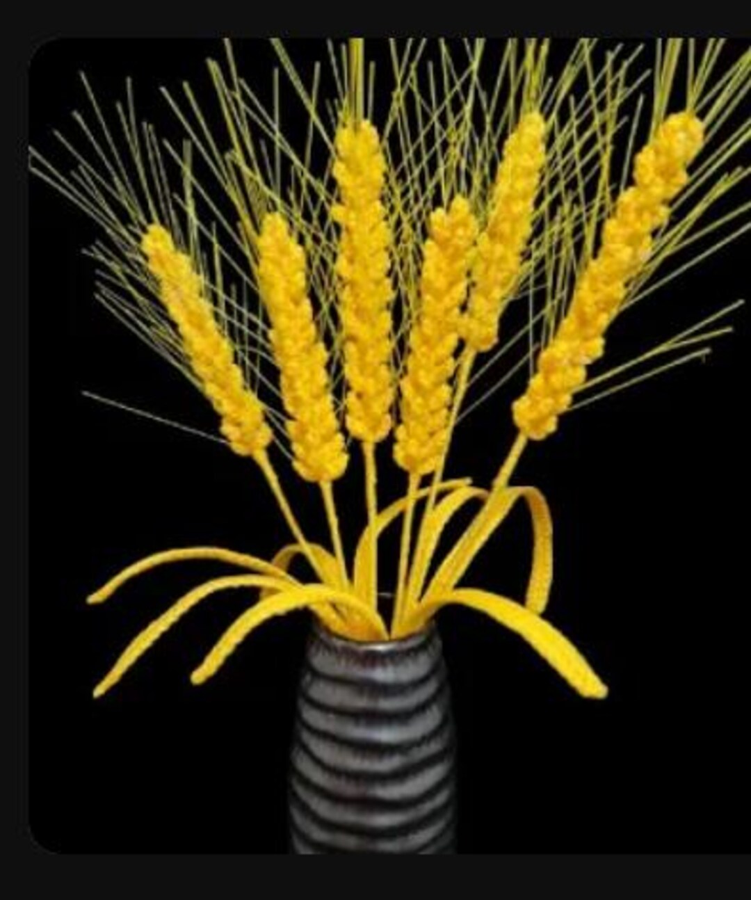 Easy Crochet Wheat Plant Pattern PDF | DIY Crochet Leaf Decor | Instant ...