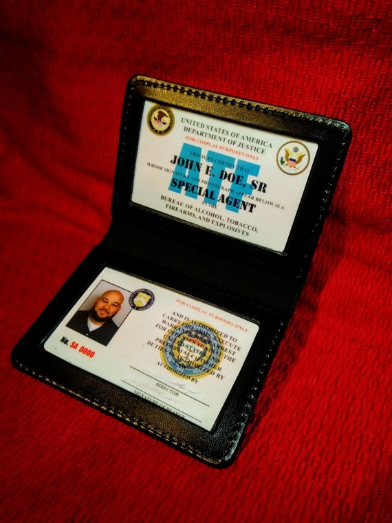 ATF FBI DEA pvc id card sets High Quality Cosplay id cards | Etsy