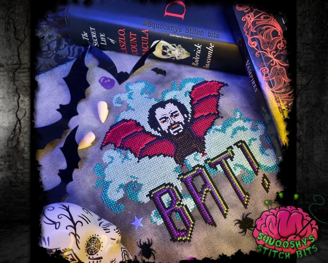 Bat WWDITS Laszlo Cross Stitch PDF Pattern Bats. - Etsy