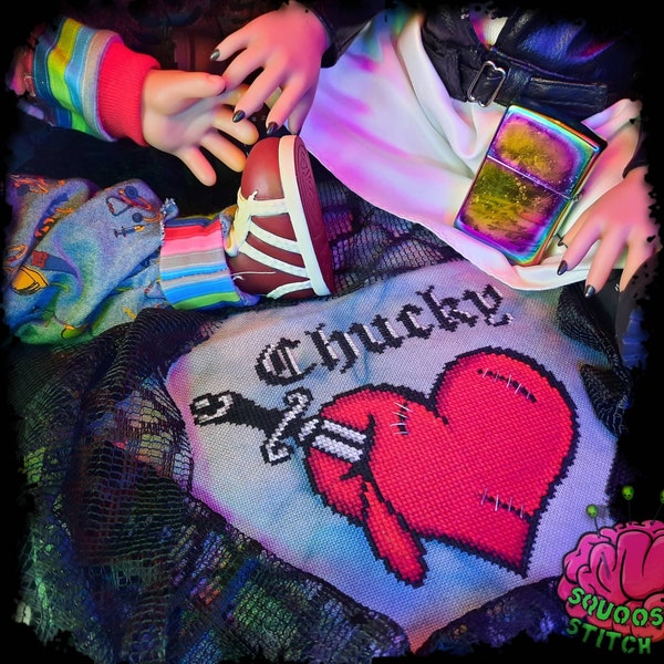 Chucky Heart Tattoo - Etsy