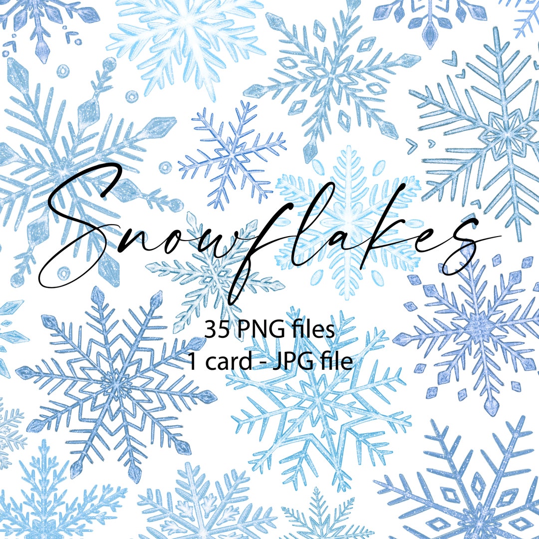 Blue Snowflake Clipart - Snowflakes PNG - Christmas Clipart - Glitter ...