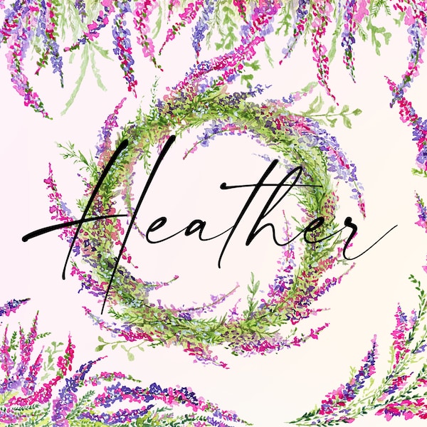 Heather Flower Frame - Etsy