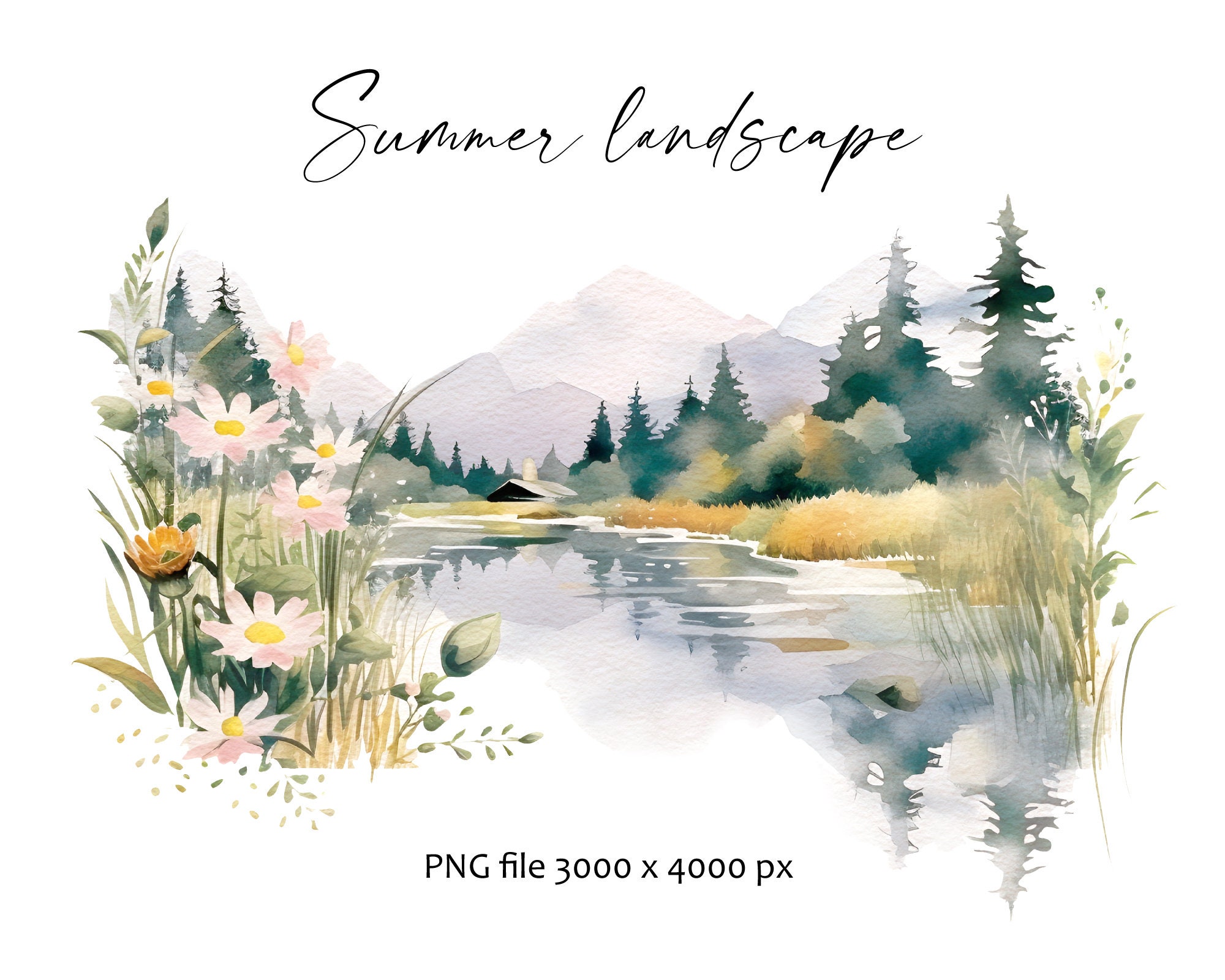 Summer Landscape Clipart