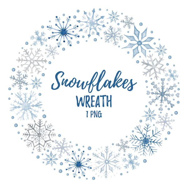 Snowflake Wreath - Etsy
