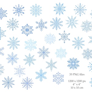 Blue Snowflake Clipart - Snowflakes PNG - Christmas Clipart - Glitter ...