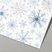 Watercolor Snowflake Digital Paper, Blue and Silver Christmas ...