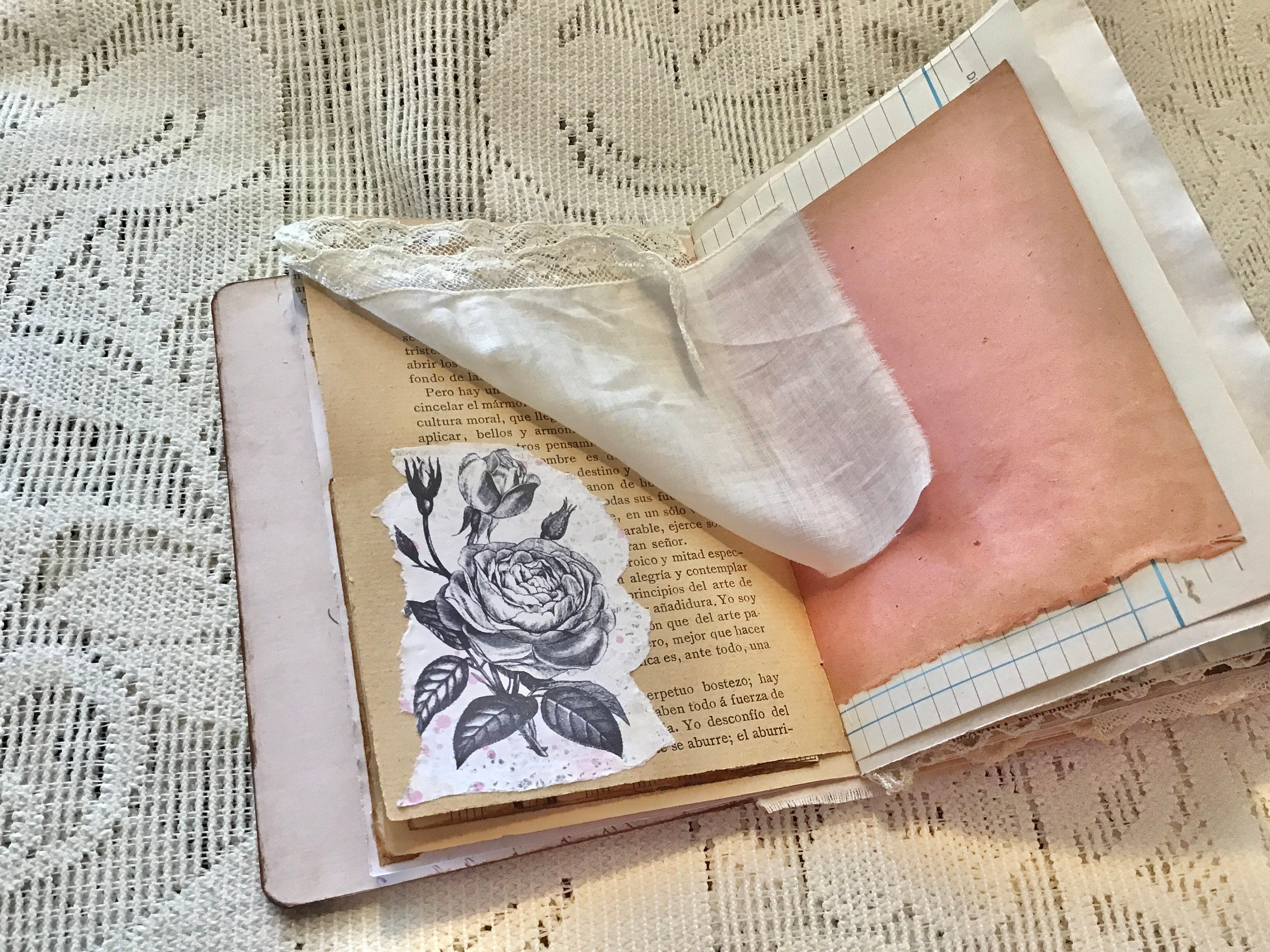 Mini Eclectic Junk Journal, Flash Cards, Vintage Papers, Ephemera ...