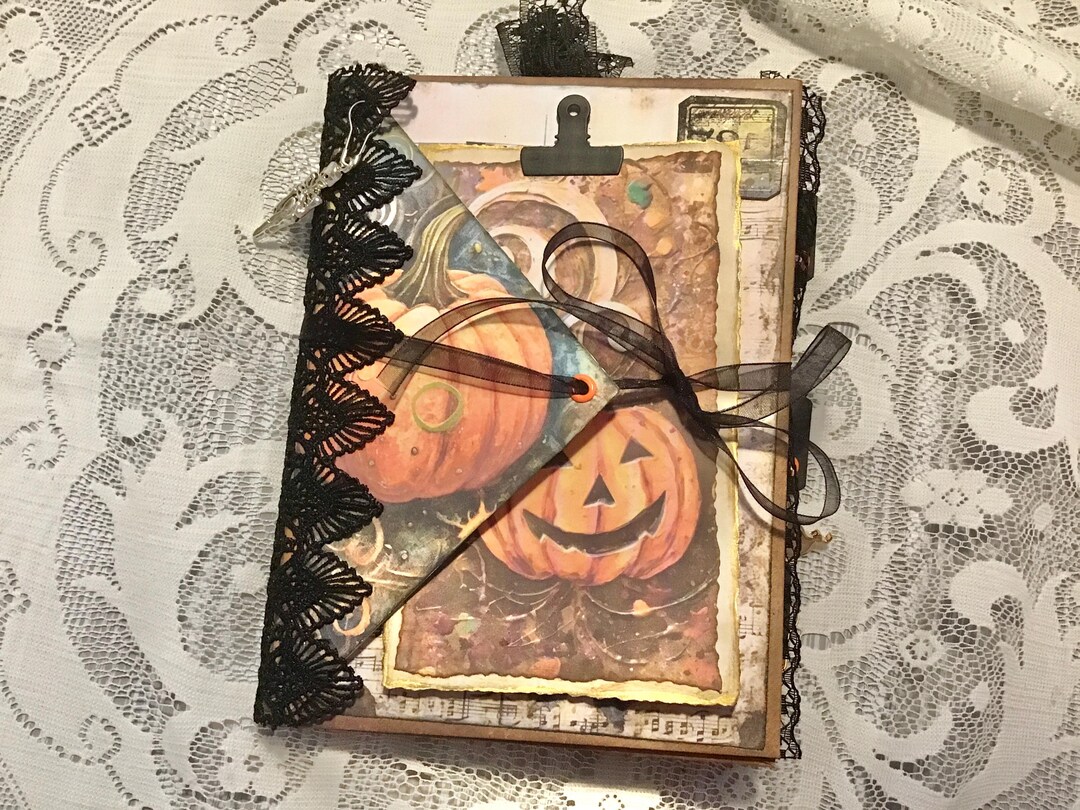 Scary Halloween Pumpkins Envelope Junk Journal, Memories, Diary, Photo ...