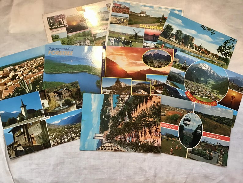 Old Postcards, 1980s to Early 2000s, Around the World, Colour, - Etsy