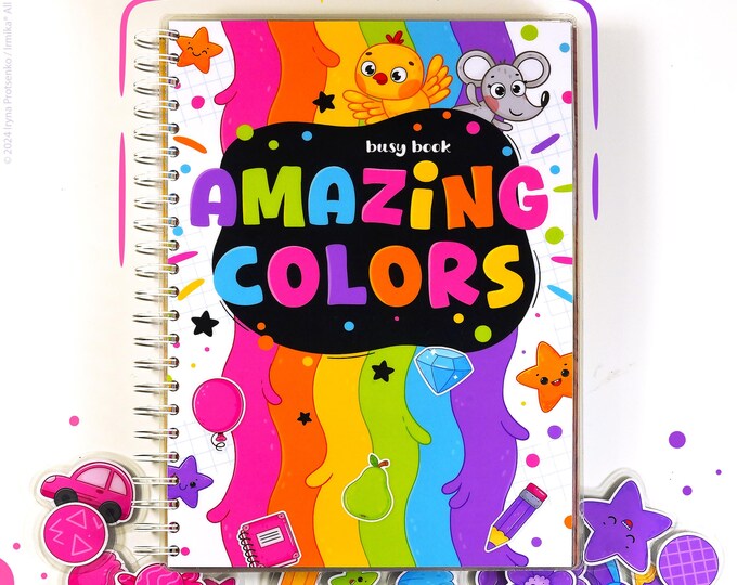 Printable Busy Book, Color Matching Activities, Learning Colors ...